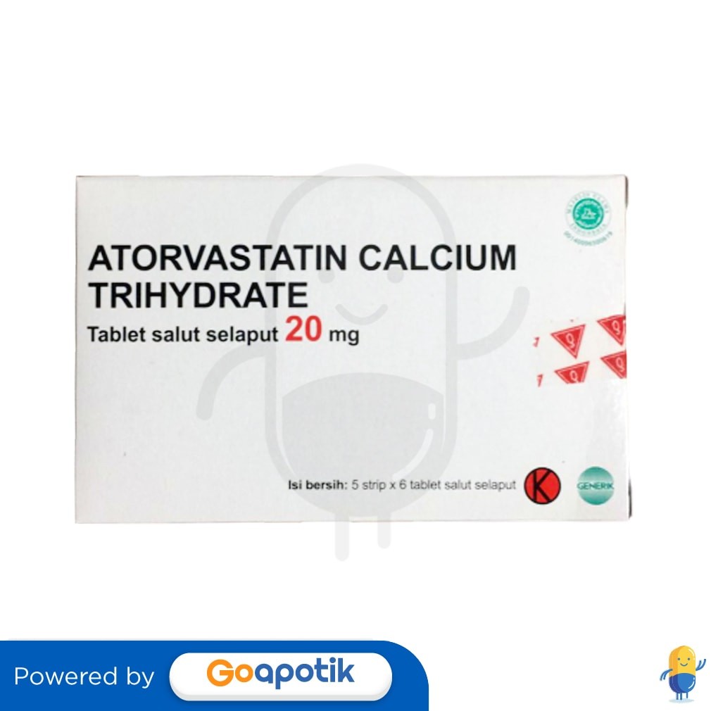 Jual Atorvastatin Ogb Dexa Medica 20 Mg Box 30 Tablet | Shopee Indonesia