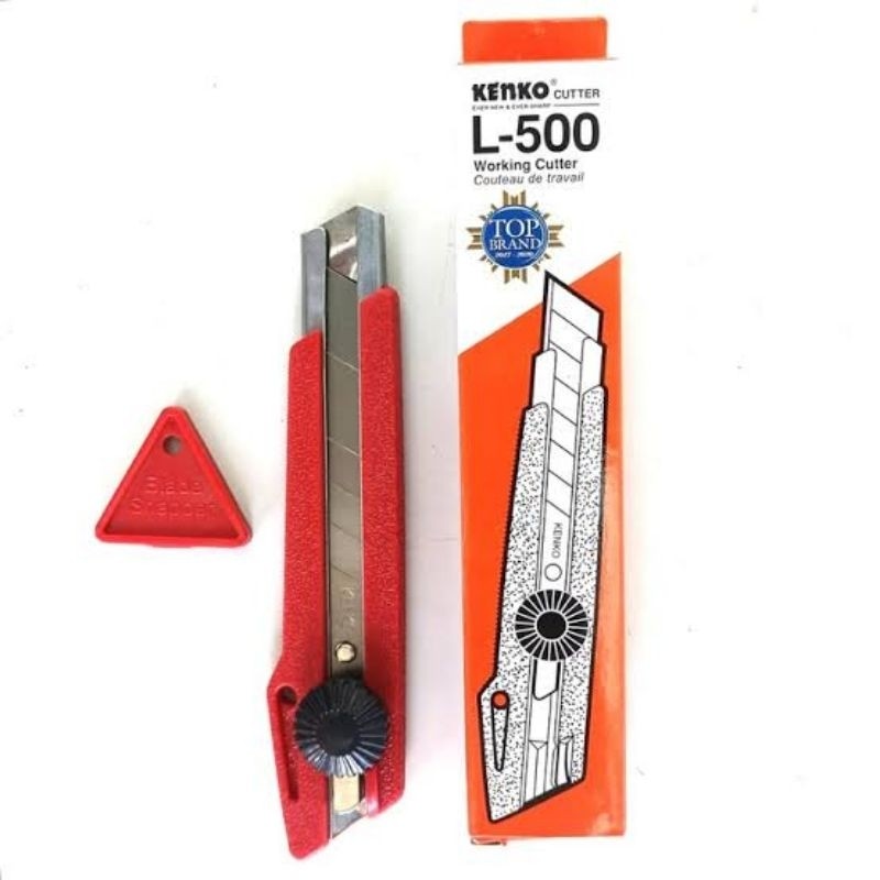 Jual cutter tajam Kenko besar L-500/pisau cutter L500 | Shopee Indonesia