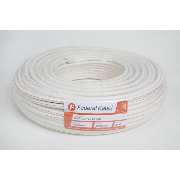 Jual Federal Kabel NYM 300/500V 50Meter | Kabel Listrik Tunggal Kawat ...