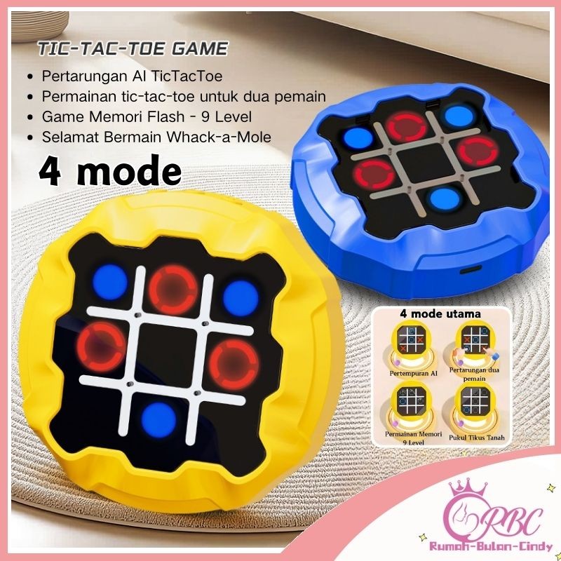 Jual [Penjual Lokal] 4-in-1 Tic Tac Toe Konsol permainan / 4 Model ...