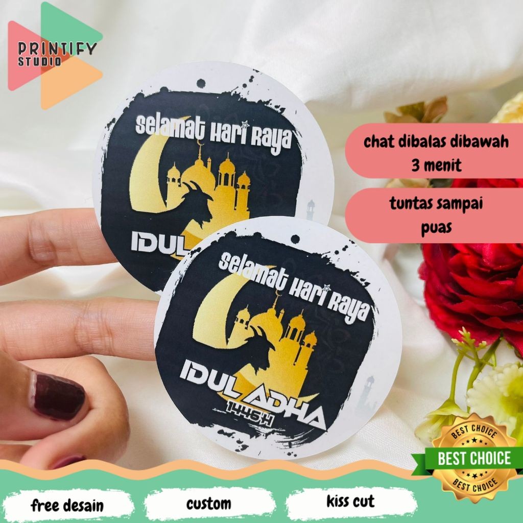 Jual Printify Sticker Selamat Hari Raya Idul Adha Sticker Lebaran Haji ...