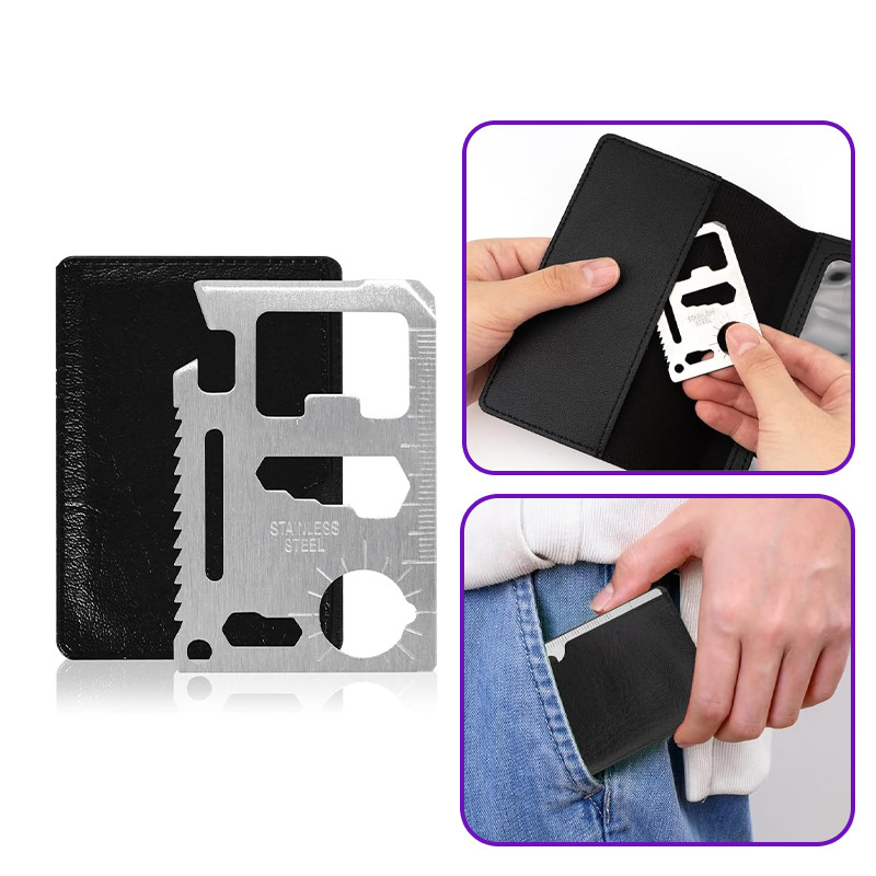 Jual BZ 11in1 Multi Purpose Credit Card Sized Pocket Tool/Ninja Card ...