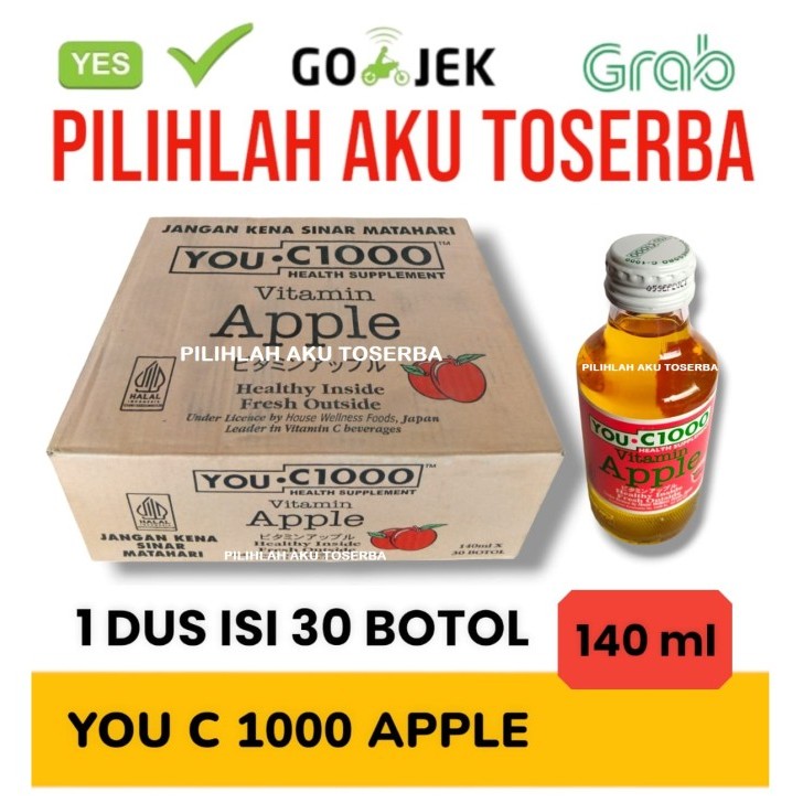 Jual You C 1000 / YOU C1000 APPLE vitamin C 140ml - ( 1 DUS isi 30 ...