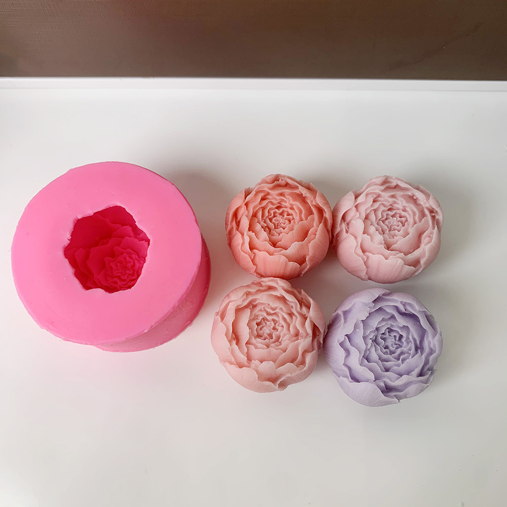 Jual Cetakan Bunga 3d Silikon Mold Bunga Paeonia Mekar Easy Diy Mold ...