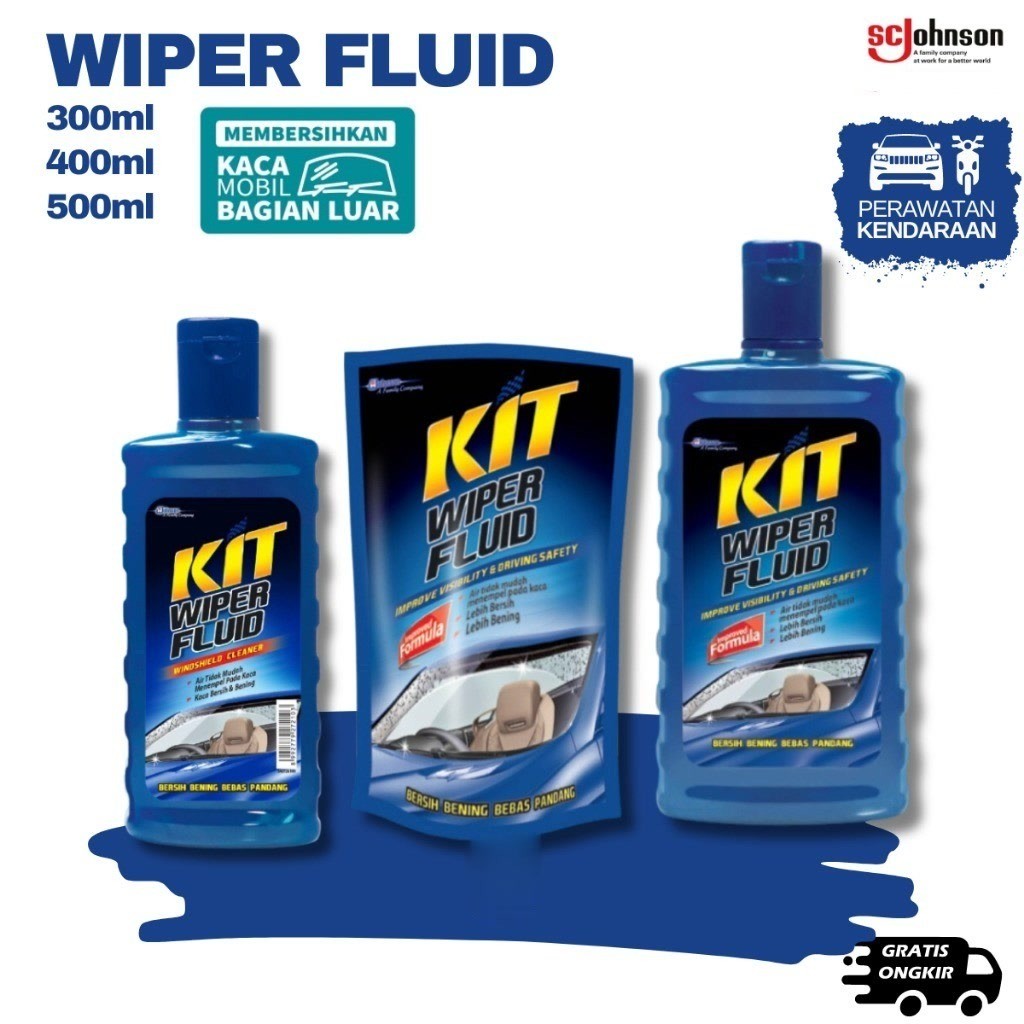 Jual KIT Wiper Fluid 300ml 400ml 500ml Cairan Pembersih Kaca Mobil ...