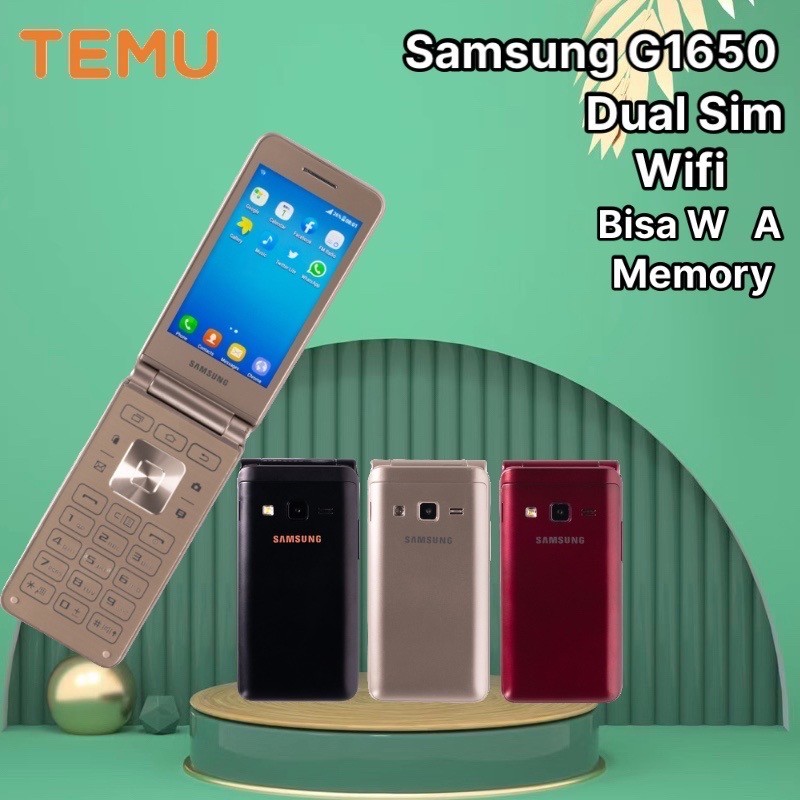 Jual Hp Samsung lipat Galaxy Folder 2 G1650 bisa W ADual Sim Keypad ...