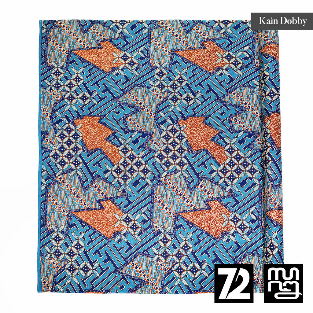 Jual KAIN BATIK PREMIUM Bahan Dobby Motif kawung Biru Denim Navy 725111 ...