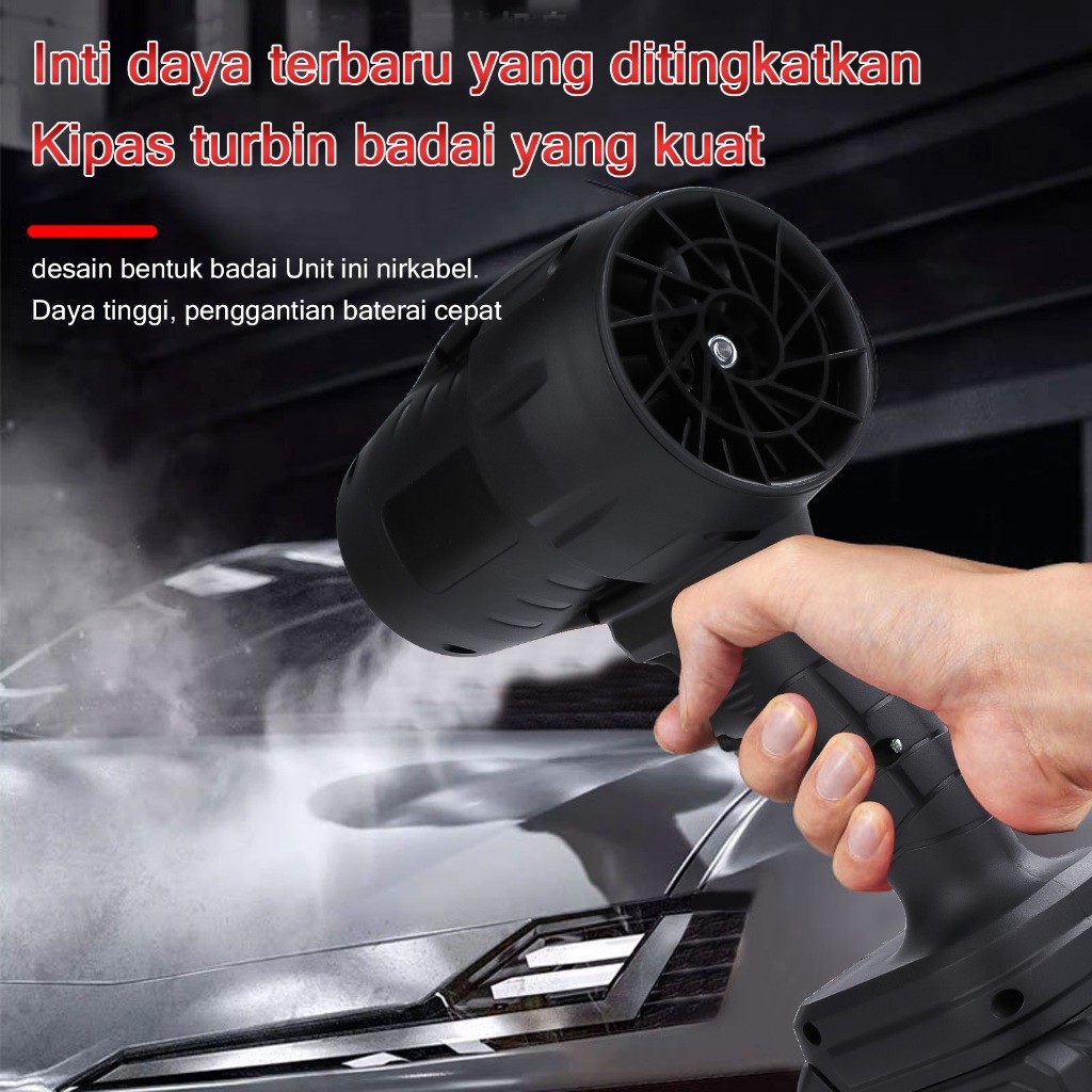 Jual Mesin Blower Mini Portable Cordless Brushless Baterai 999VF Jet ...