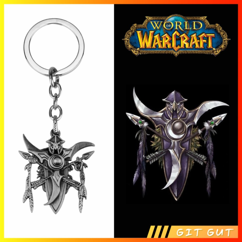 Jual Keychain Gantungan Kunci WoW World of Warcraft Night Elf Symbol ...