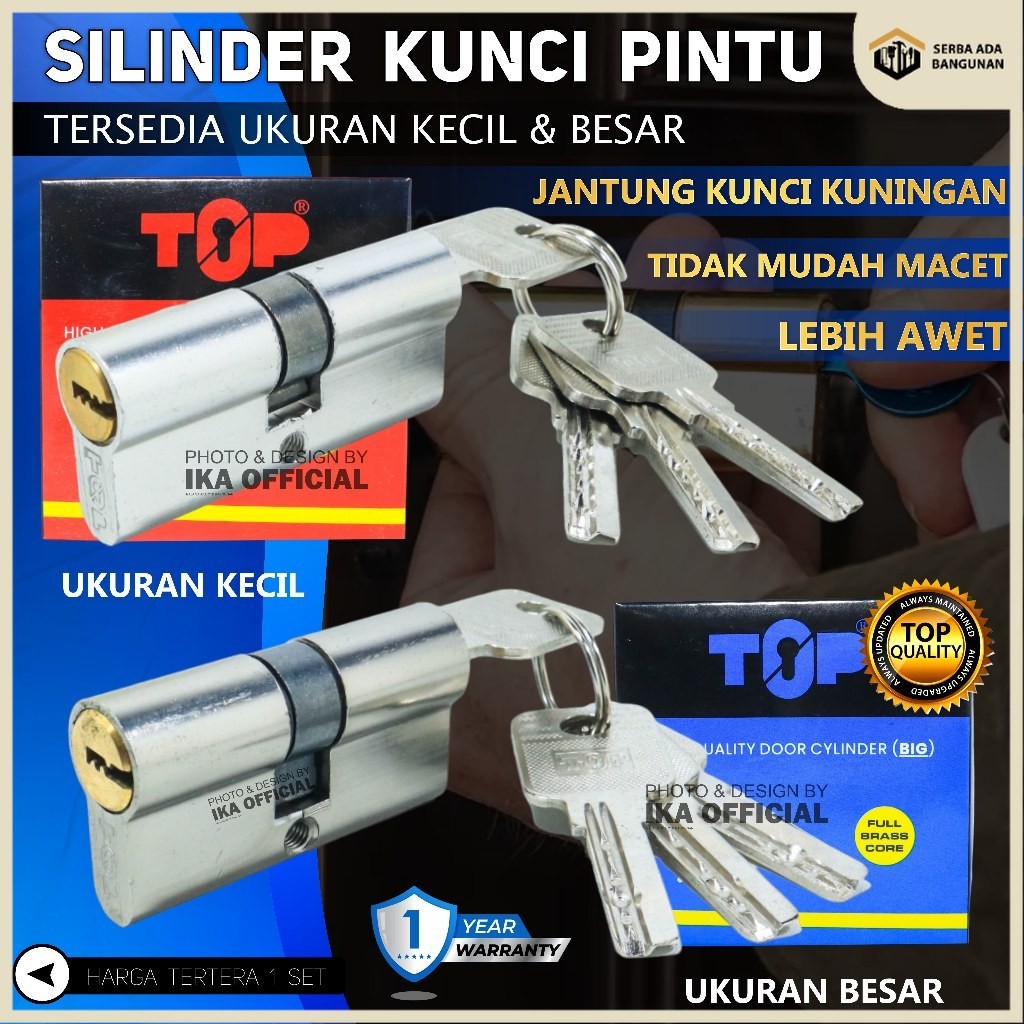Jual SAB Silinder / Cylinder Kunci / Pintu Kodai Kuningan Kecil / Besar ...