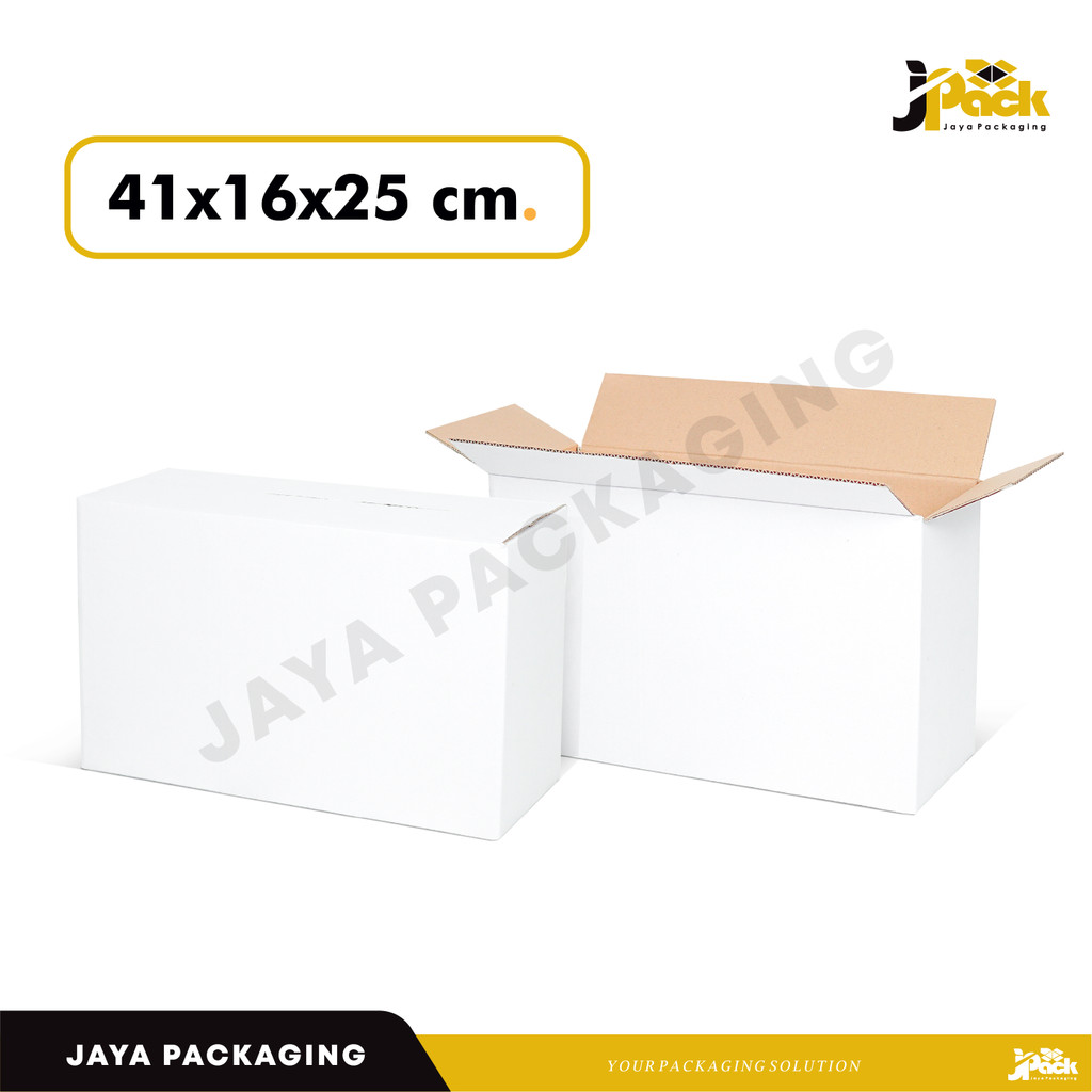 Jual Box 41X16X25 ( POLOS YSF PUTIH ) Kardus/Kemasan/Kotak/Packaging ...