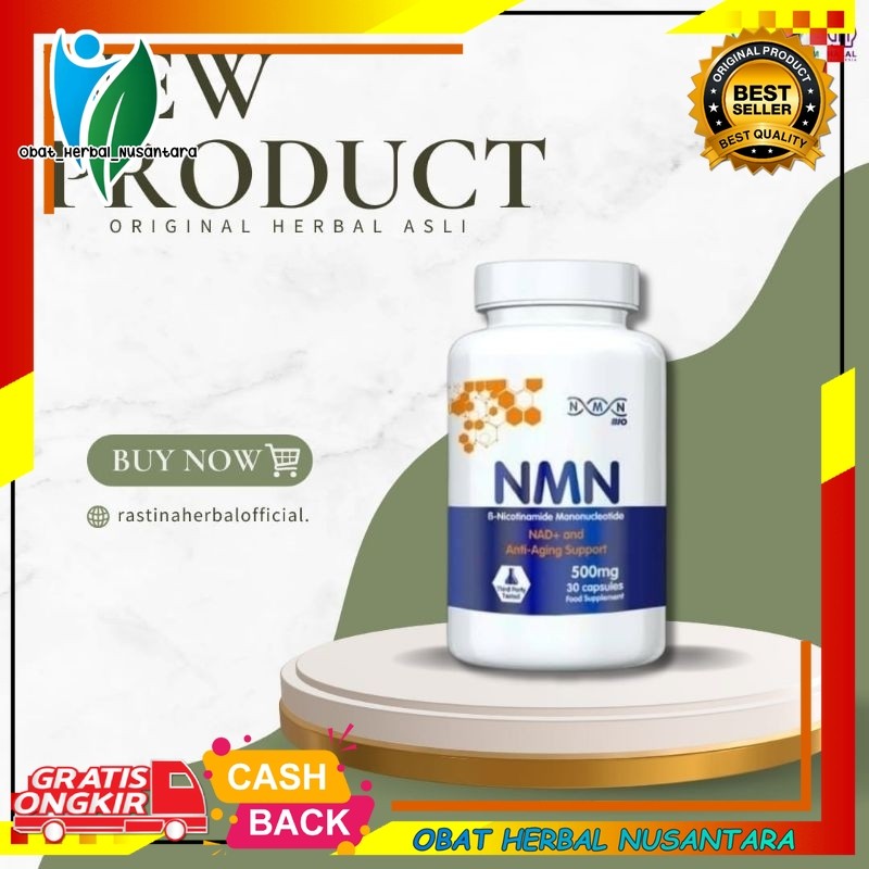 Jual NMN Bio 500mg 30 Capsul NMN MAX Suplemen NMN VITAMIN - Nicotinamide Mononucleotide - 500mg ...