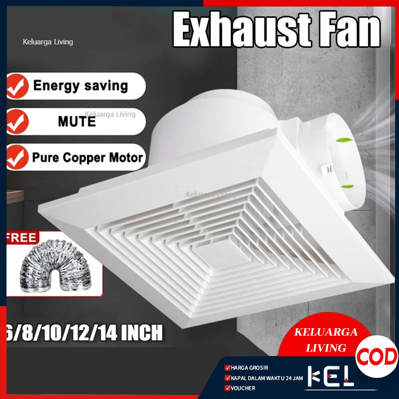 Jual Ducting Exhaust Fan Plafon 12 Inch Kipas Blower Exhaust Plafon 8 ...
