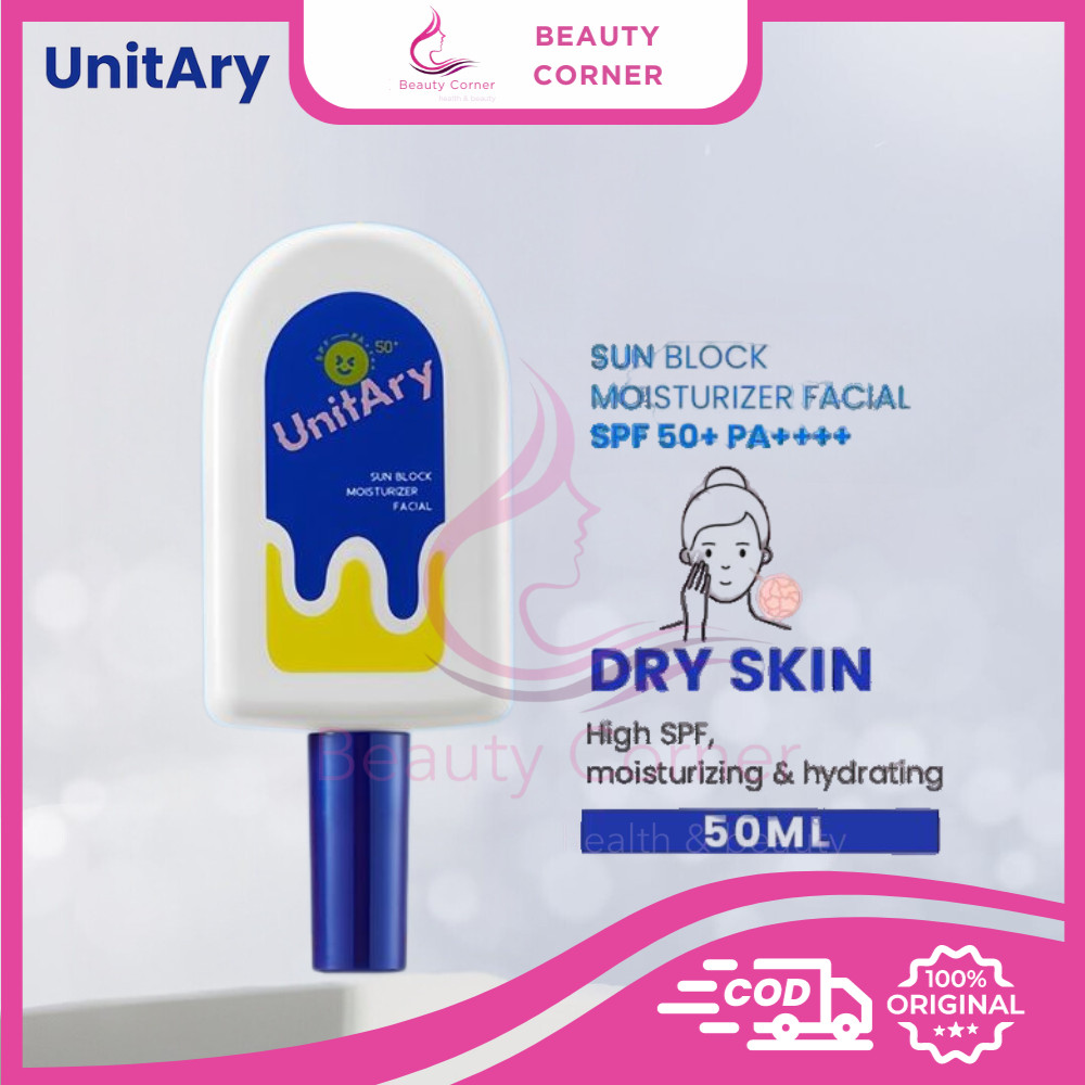 Jual Unitary Sun Block Moisturizer Facial SPF 50+ PA++++ - 50ml ...