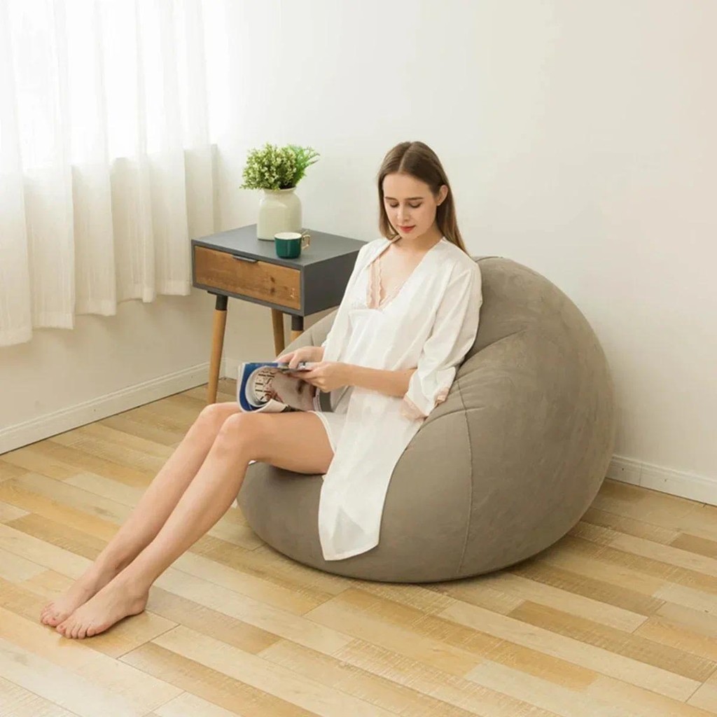 Jual Large Lazy Inflatable Sofa Chairs PVC Lounger Seat Bean Bag Sofas ...