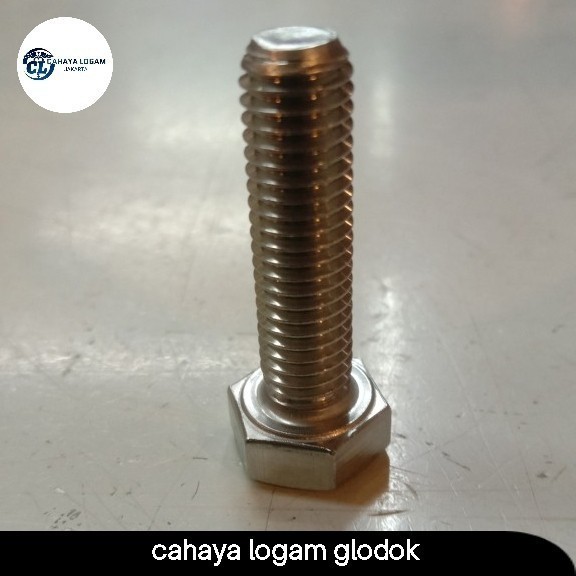 Jual Baut stainless heksagonal 12mm panjang 50mm | Shopee Indonesia
