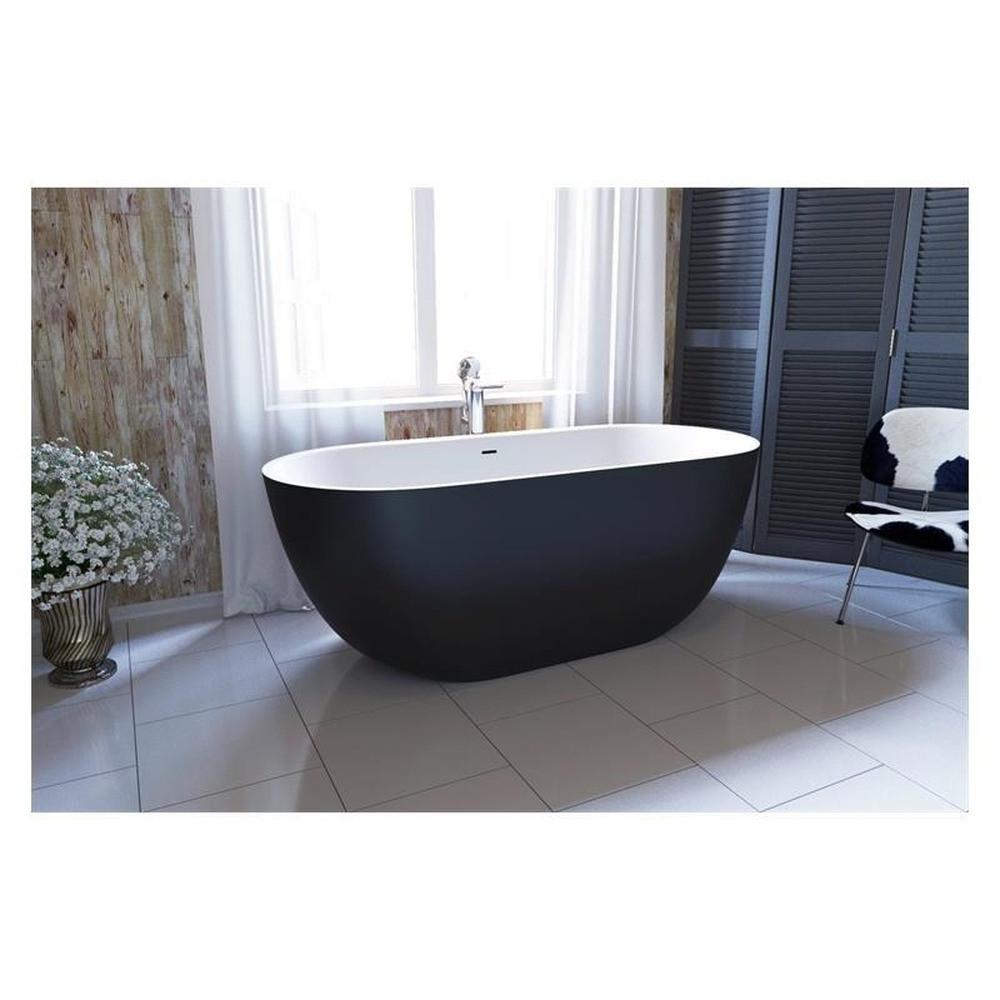 Jual Italian Design Solid Surface Composite Stone Resin Freestanding ...
