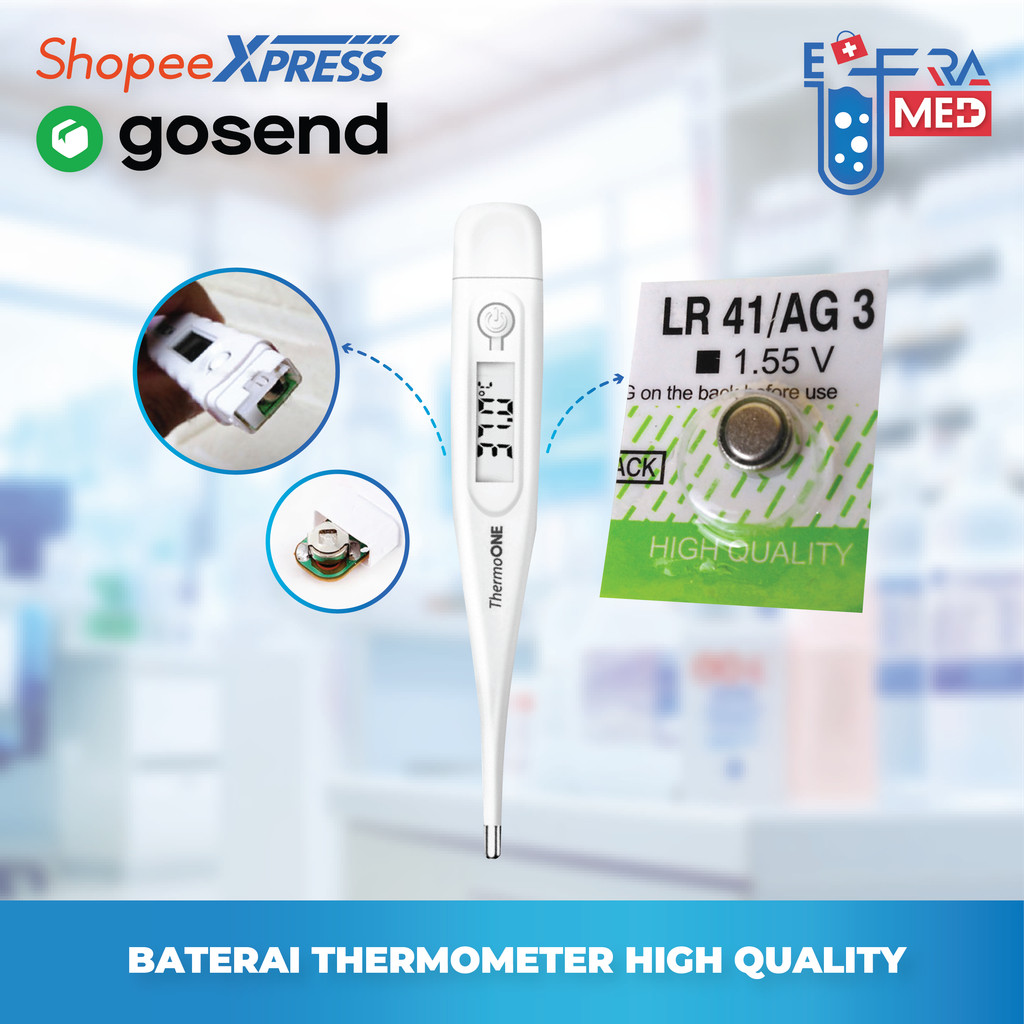 Jual Baterai Termometer Digital Bayi Batre Termometer Ketiak | Shopee ...