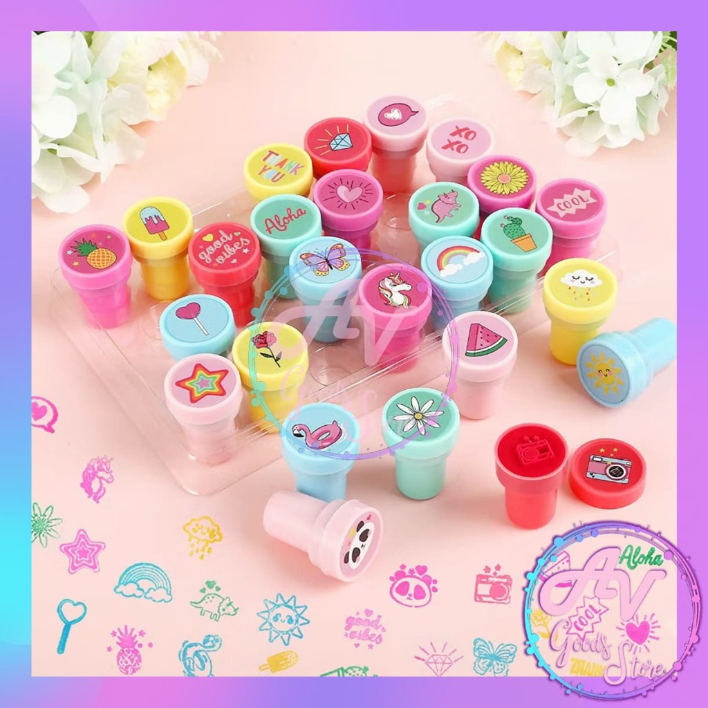 Jual Stempel Anak Karakter isi 6pcs / Stempel Reward Motivasi Guru ...
