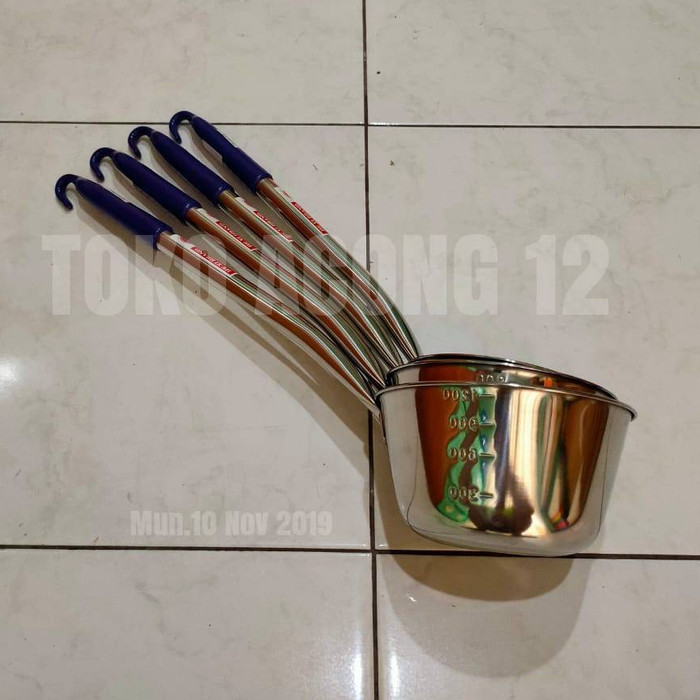 Jual 1 Set Gayung Centong Air Stainless HE XI UK 300ML 600ML 800ML ...