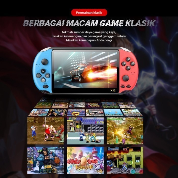 Jual BEST -GAME BOX X7 Enhanced Edition GAMEBOY PSP X7 Handheld Console 5.000+ games 4.3inch MP5 ...