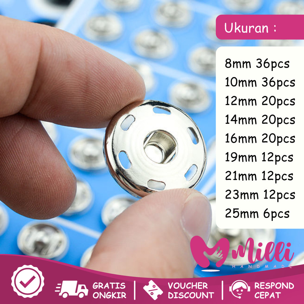 Jual Kancing Cetet / Press Studd All Size | Shopee Indonesia