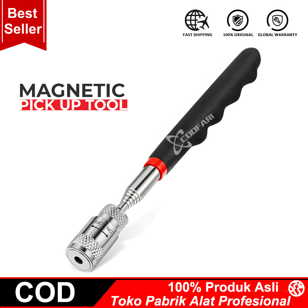 Jual Tongkat Telescopic Magnet Pick Up Tool dengan Lampu LED ALAT AMBIL ...
