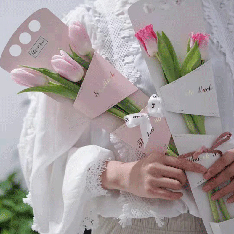 Jual Single Rose Box Bunga Satuan Kantong Pembungkus Buket Instant ...