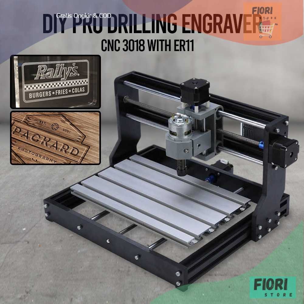 Jual EIDEVO DIY Engraving Machine CNC 3018 with ER11 | Shopee Indonesia