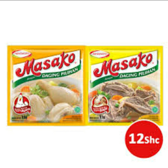 Jual Masako Ayam 11 Gram - Kemasan Praktis 12 Sachet - ayam | Shopee ...