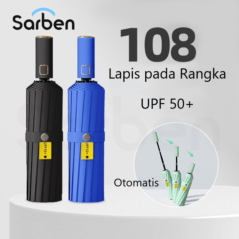 Jual Sarben - Payung Lipat Otomatis Anti UV 50+ - Payung Lipat Otomatis ...