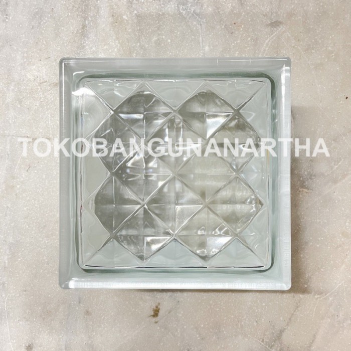 Jual Loster / Roster Glass Block Diamond Kaca 19 x 19 cm | Shopee Indonesia