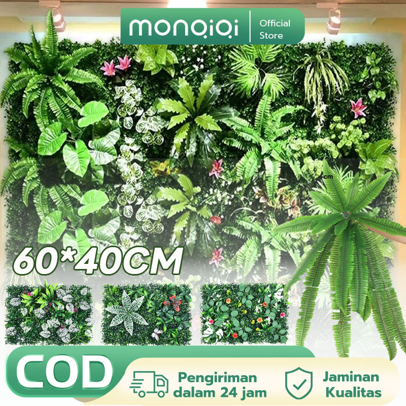 Jual MONQIQI RUMPUT DAUN SINTETIS DOLLAR 40X60CM - ARTIFICIAL OXYLIA ...