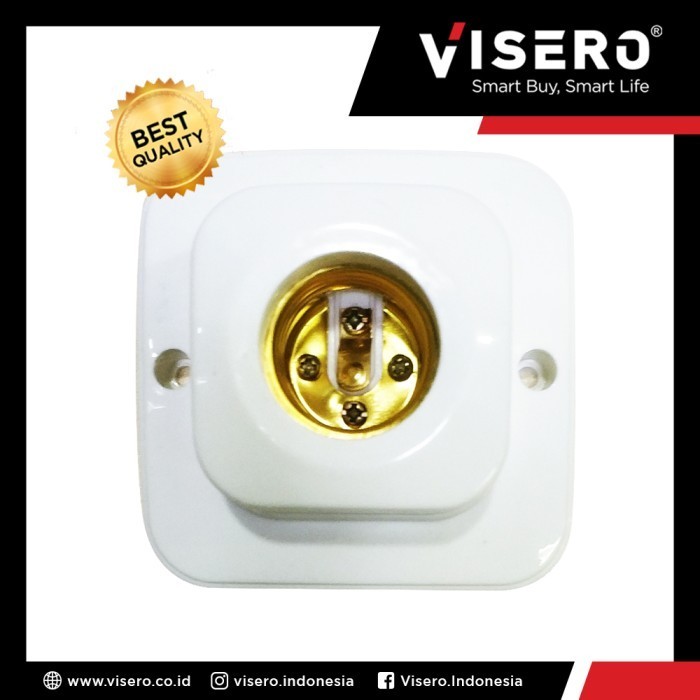Jual Fitting Plafon Fitting Lampu Plafon Kotak Oval Visero VPG-104 | Shopee Indonesia