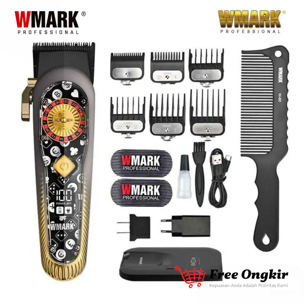 Jual WMARK Hair Clipper Professional Wireless Charging Alat Cukur Rambut Mesin Cukuran 7000 RPM ...
