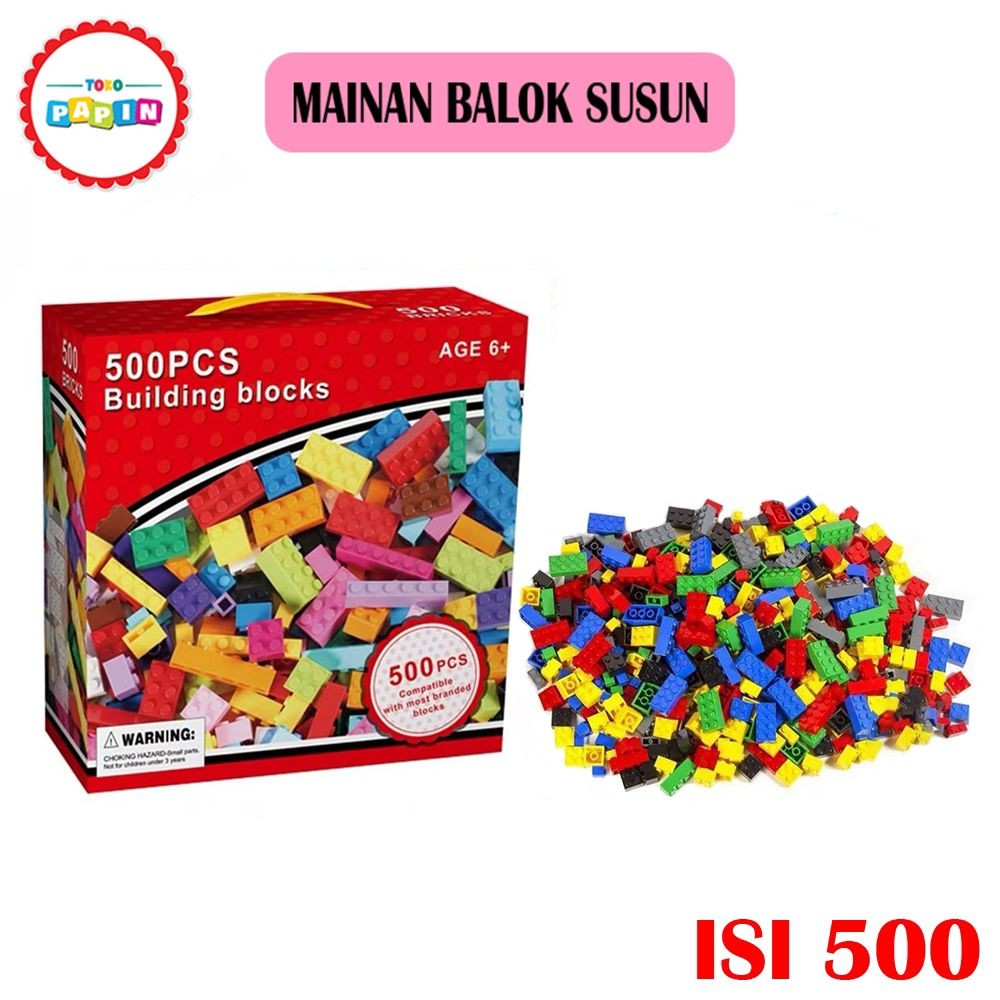 Jual TokoPapin Mainan Balok Blok Block Susun Edukasi Anak Brick Bongkar ...