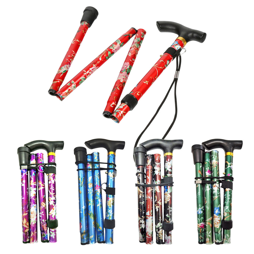 Jual Multifunction Walking Stick Trekking Poles Telescopic Fold ...