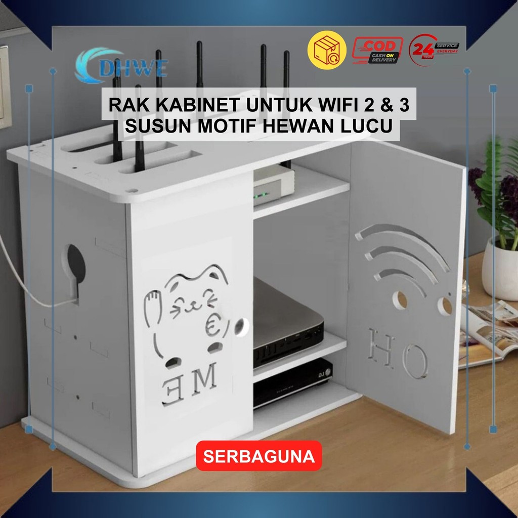 Jual DHWE - Rak Kabinet Tertutup Tempat Wifi Rak Router Wifi ...