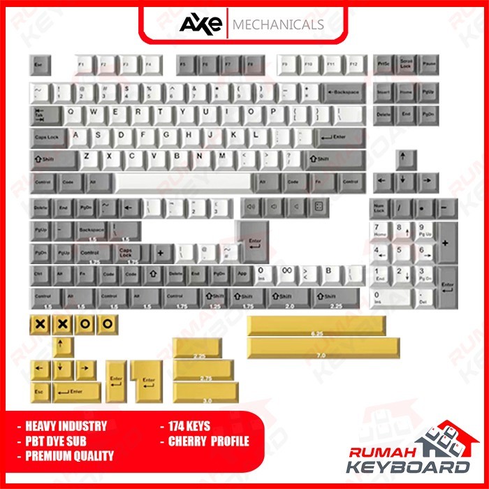 Jual AXE MECHANICALS - Cherry - Heavy Industry- ABS - Double Shot ...