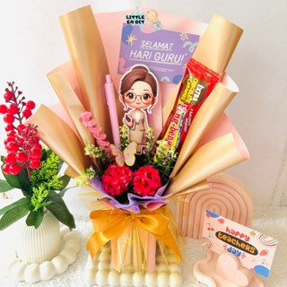 Jual Littleendit BK09 Buket Hari Guru/ Bucket Bouquet Hari Guru/ Bunga ...
