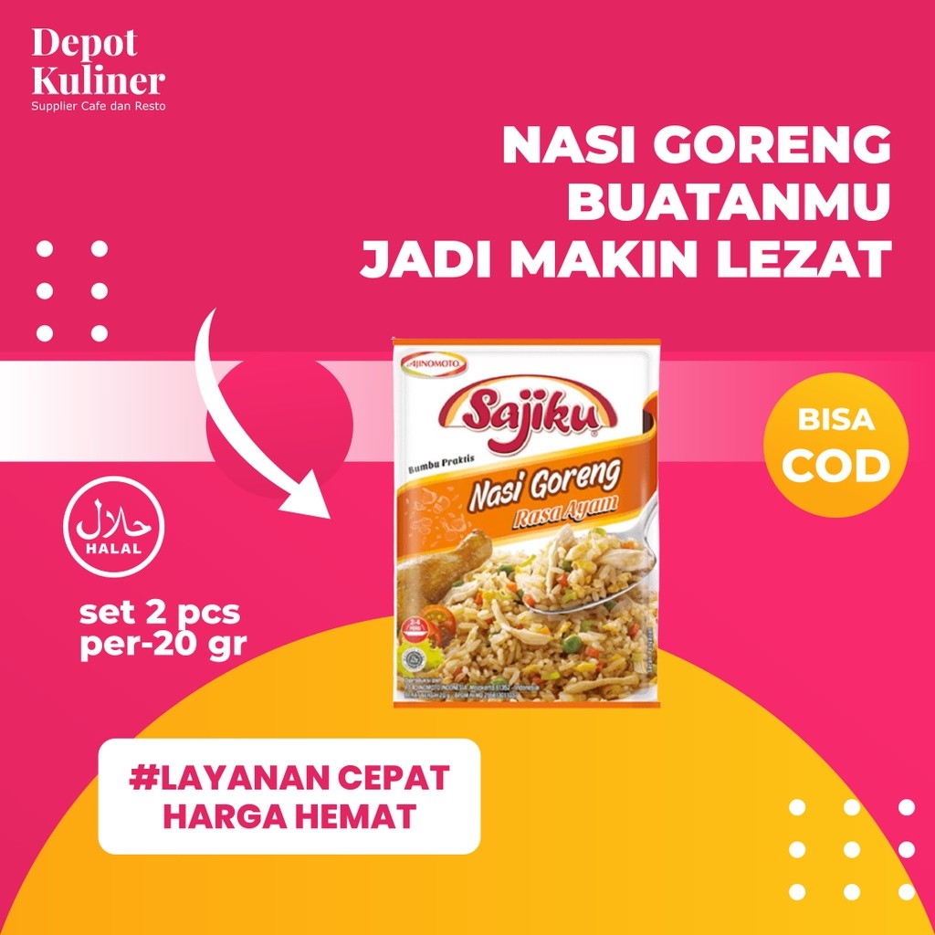 Jual 3 Pcs Sajiku Bumbu Nasi Goreng 20GR Rasa Ayam Penyedap Rasa ...