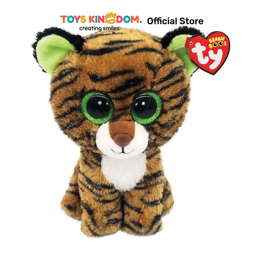 Jual Toys Kingdom Ty Beanie Boos Boneka Hewan Tiggy Tiger Reguler ...