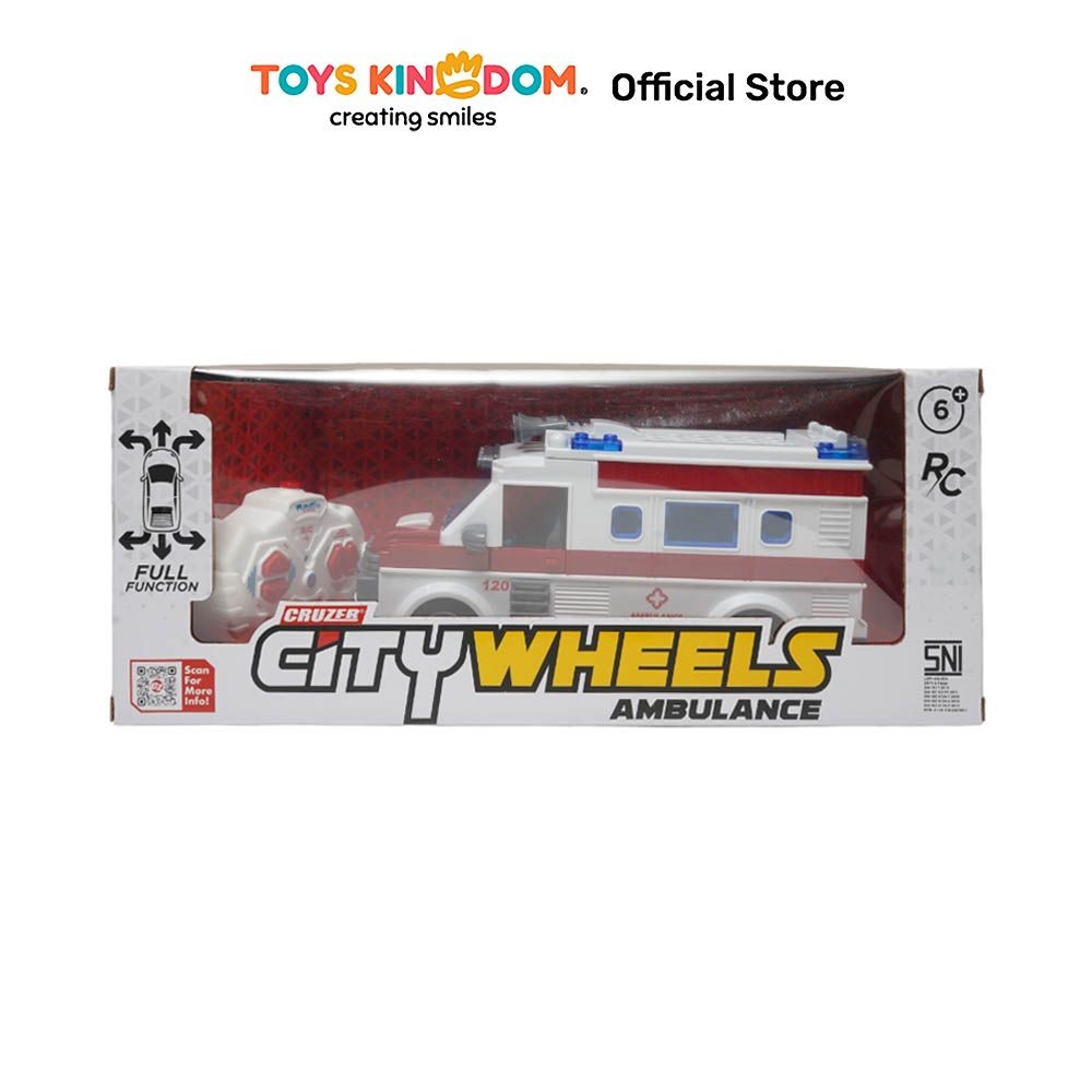 Jual Toys Kingdom Cruzer City Wheels Ambulance Remote Control Toys Kids ...