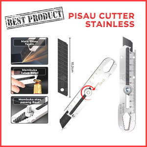 Jual GW PISAU CUTTER STAINLESS VIRAL 9IN1 MULTIFUNGSI 9 IN 1 TAJAM DAN ...
