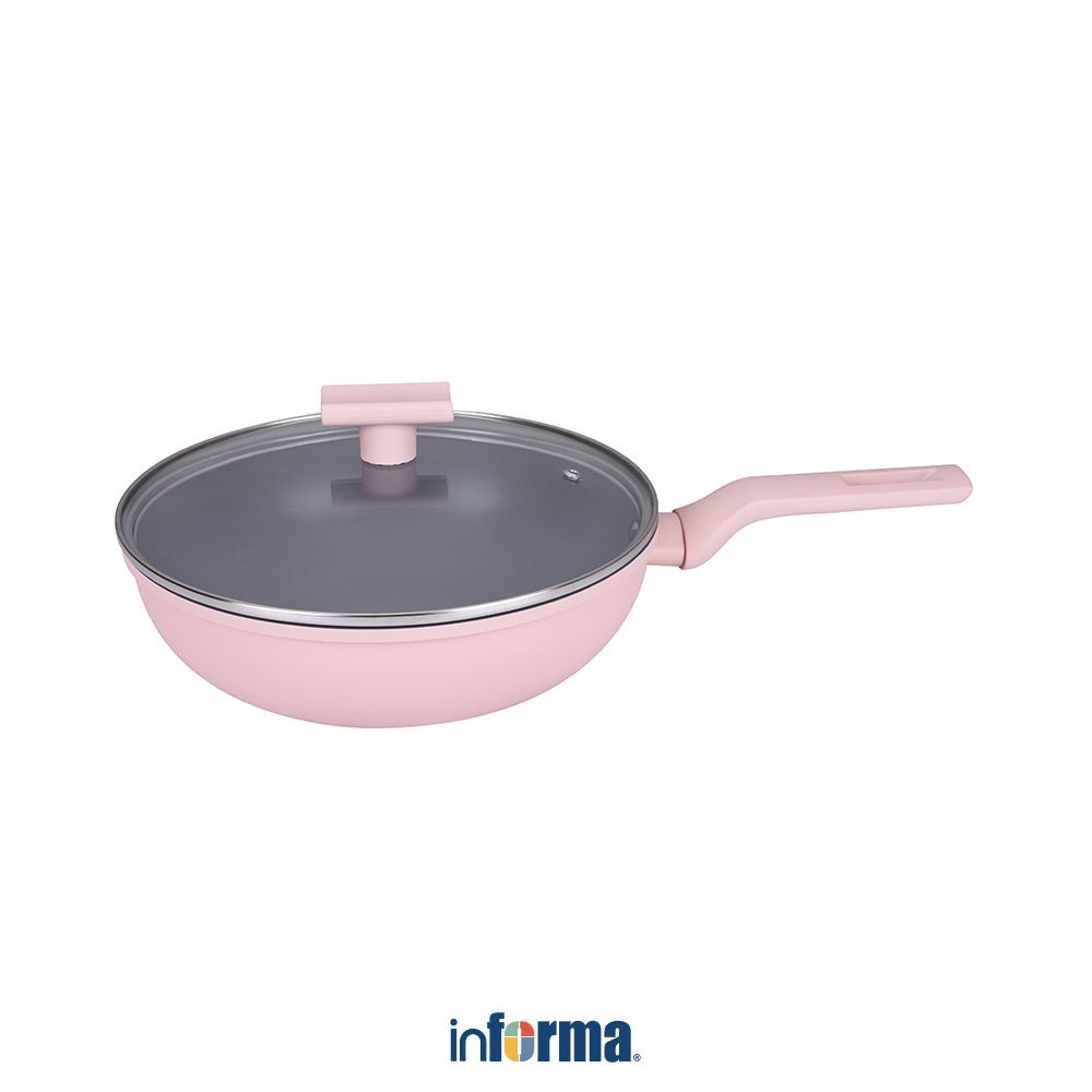 Jual Informa Cooking Color 24 cm Hartley Wajan Penggorengan - Pink ...