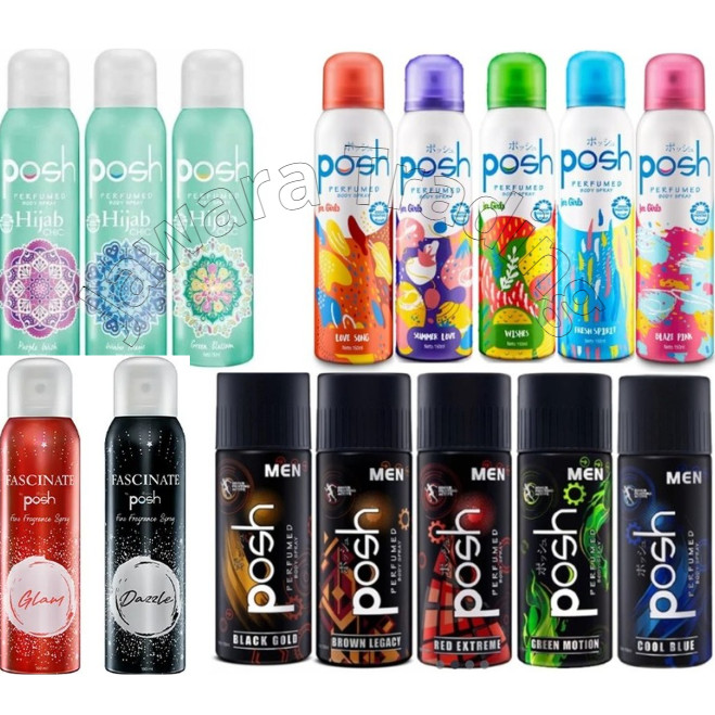 Jual Posh Parfume Body Spray men women 150ml Parfume Posh Cewe Cowo All ...