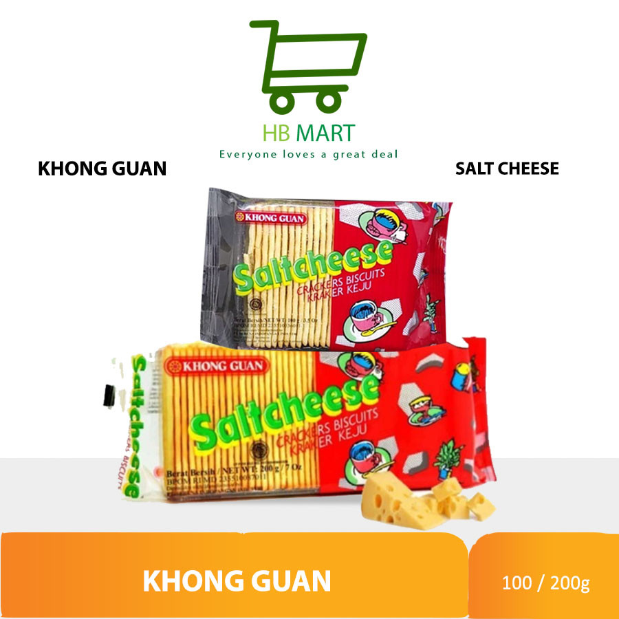 Jual KHONG GUAN SALTCHEESE CRACKERS 100 G / 200 G biskuit keju | Shopee ...