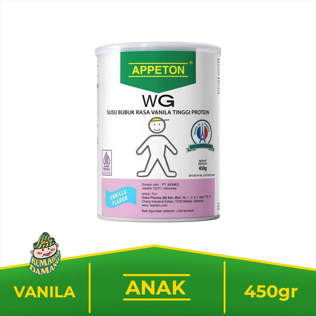 Jual Appeton Weight Gain Child / Junior Anak Vanila 450 gram | Shopee ...
