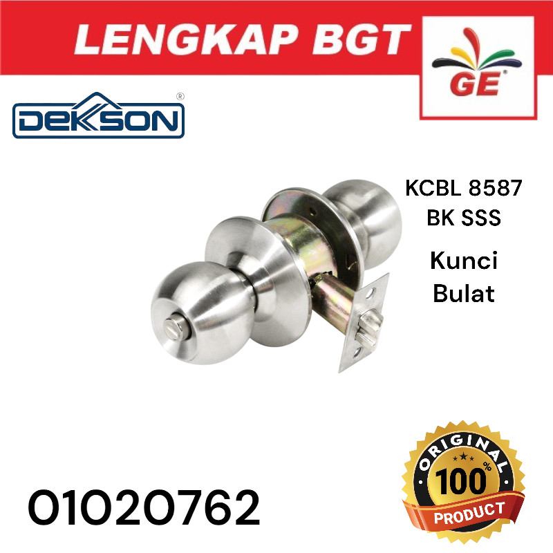 Jual Dekkson Kunci Bulat Silinder KCBL 8587 BK SSS Gagang Pintu Kamar Mandi - 01020762 | Shopee ...