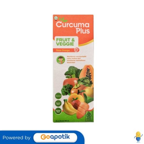 Jual Curcuma Plus Fruit & Veggie Rasa Jeruk Sirup 100 Ml | Shopee Indonesia